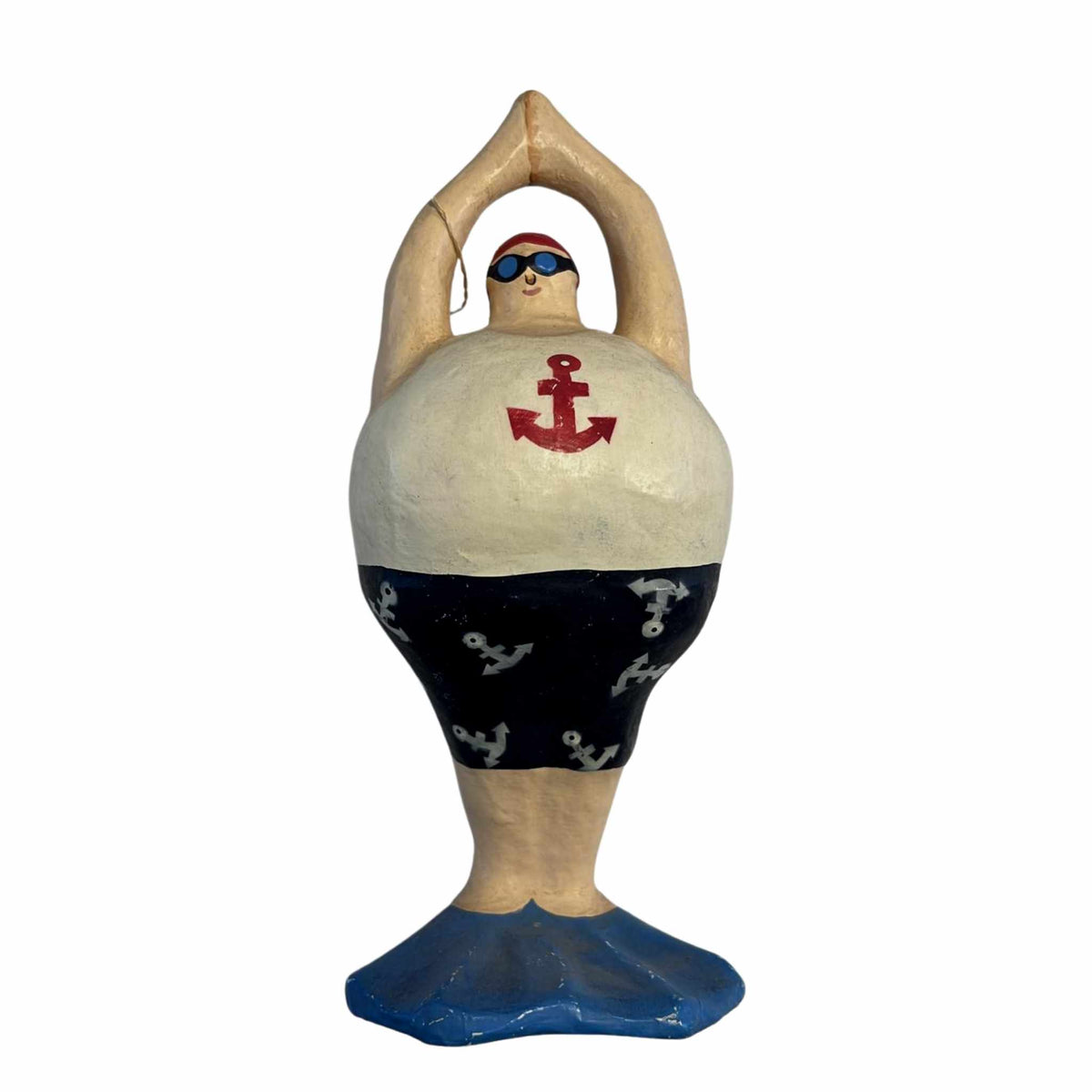 Papier-mâché Swimmer Figurine – Webb Street Store
