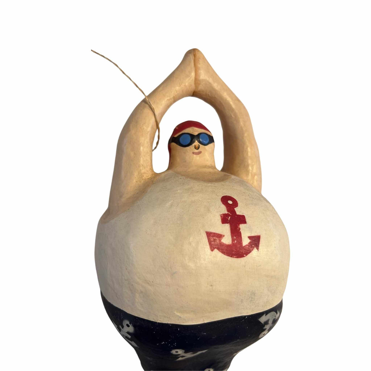 Papier-mâché Swimmer Figurine – Webb Street Store